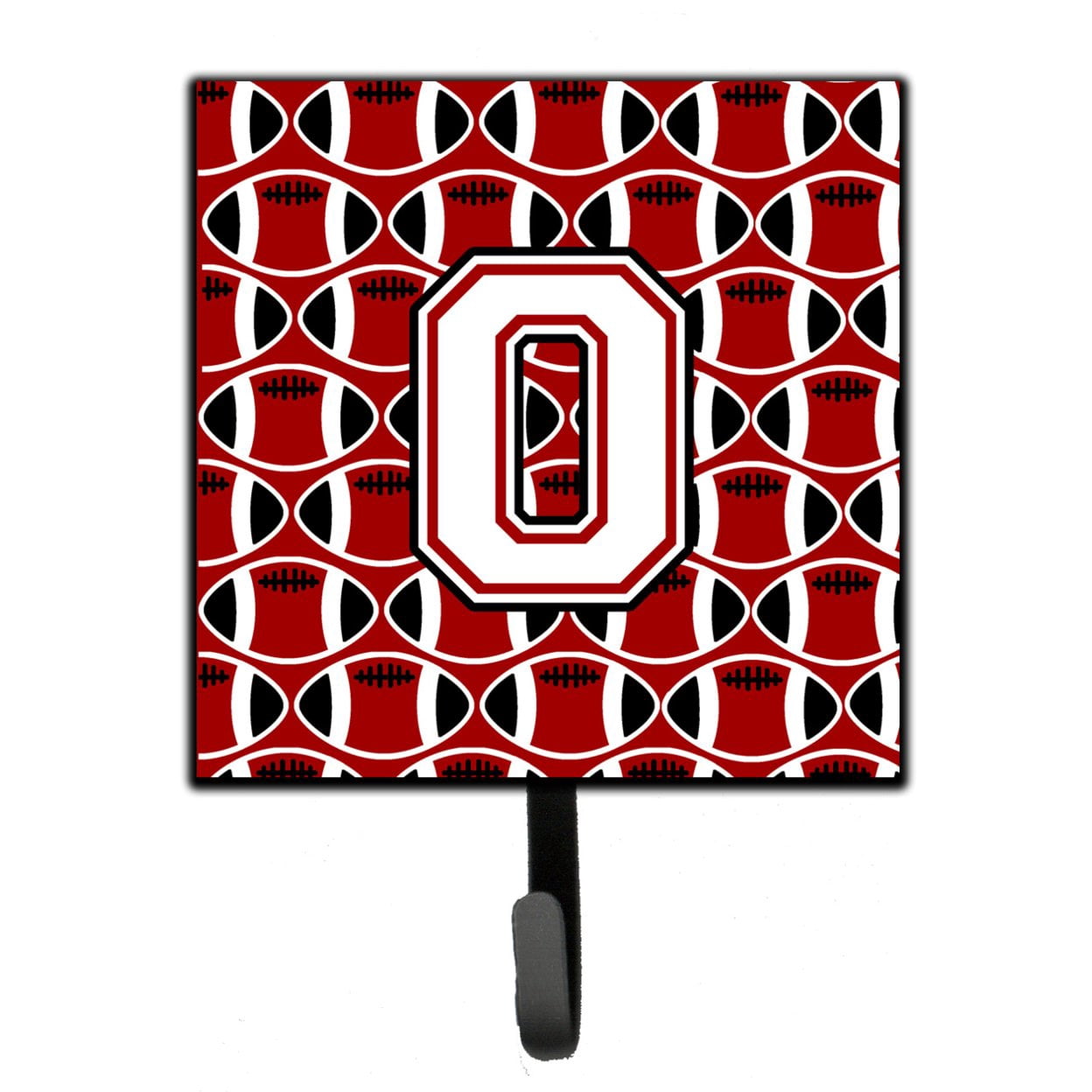 Letter O Football Cardinal and White Leash or Key Holder - Walmart.com