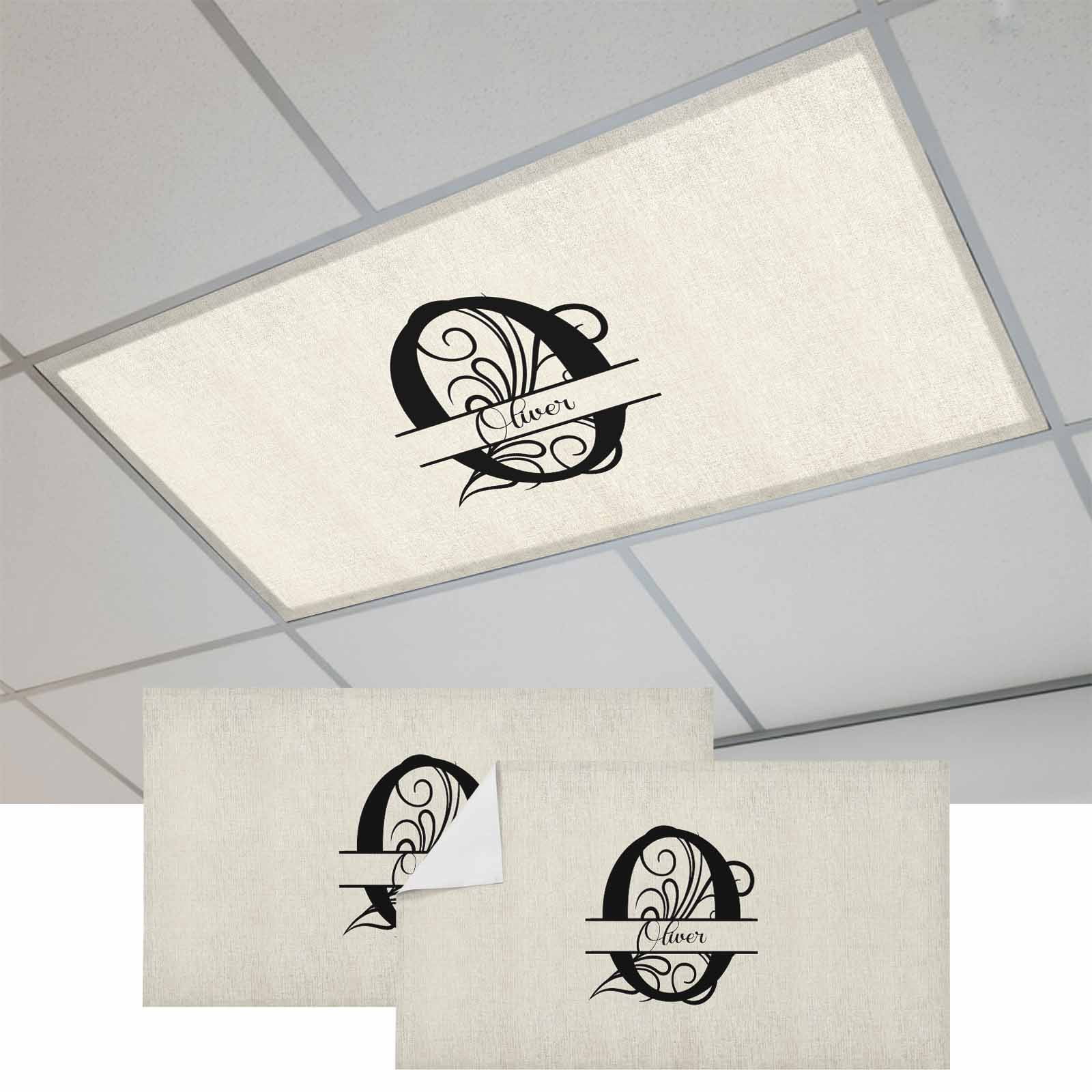 Letter O Magnetic Fluorescent Light Covers for Ceiling Lights 2 x 4 ...