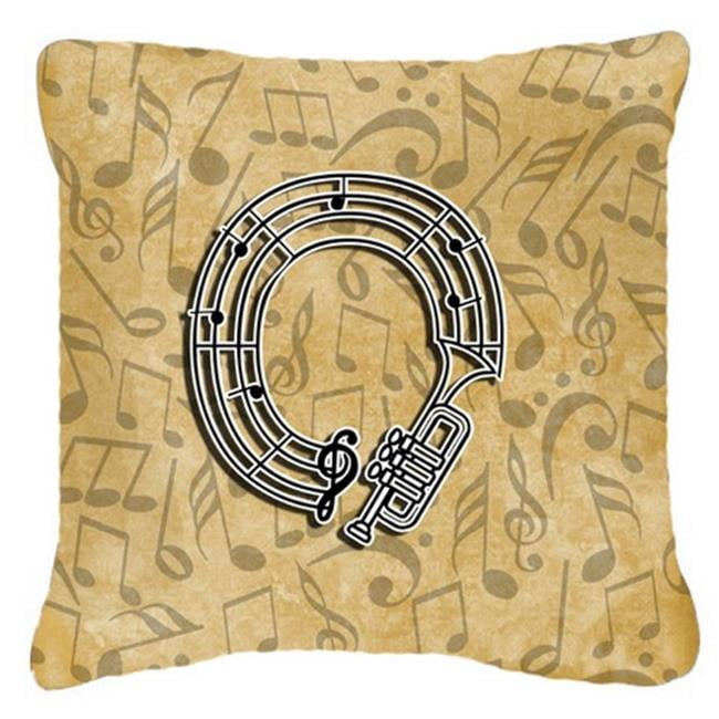 Letter O Musical Instrument Alphabet Canvas Fabric Decorative Pillow ...