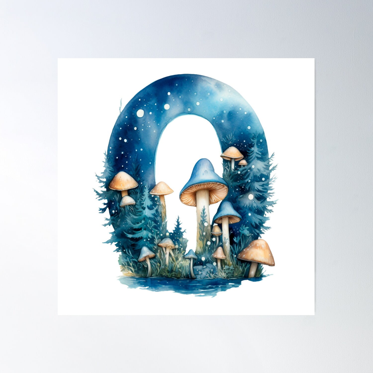 Letter O Orange Mushrooms Alphabet Personal Name Goblin Fairytale Aesthetic Goblincore Fairycore ...