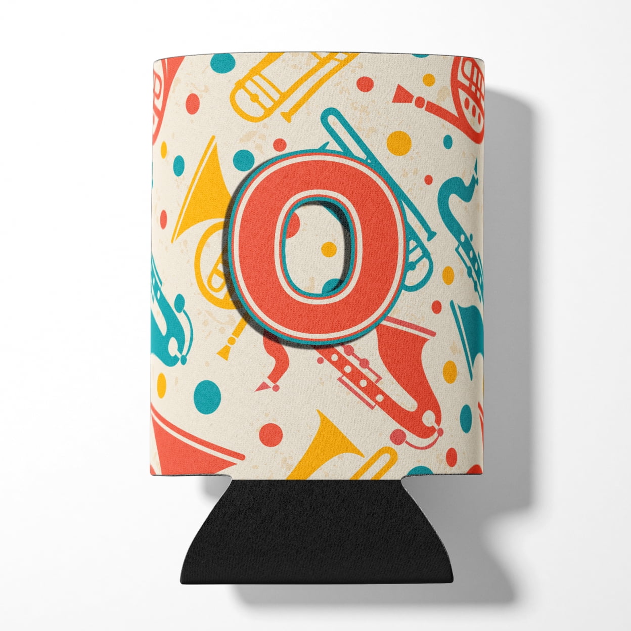 Letter O Retro Teal Orange Musical Instruments Initial Can or Bottle ...