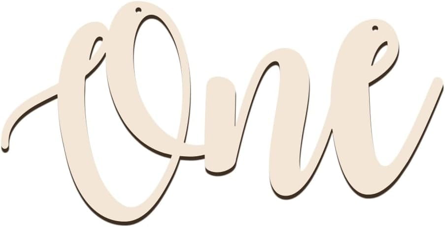 Letter One Wooden Sign Decoration Wooden One Letter Sign for 1st ...