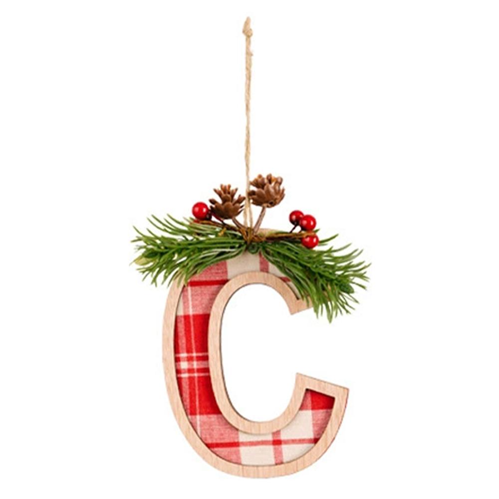 Letter Ornaments,26 Letters Christmas Tree Decoration Pendant DIY ...