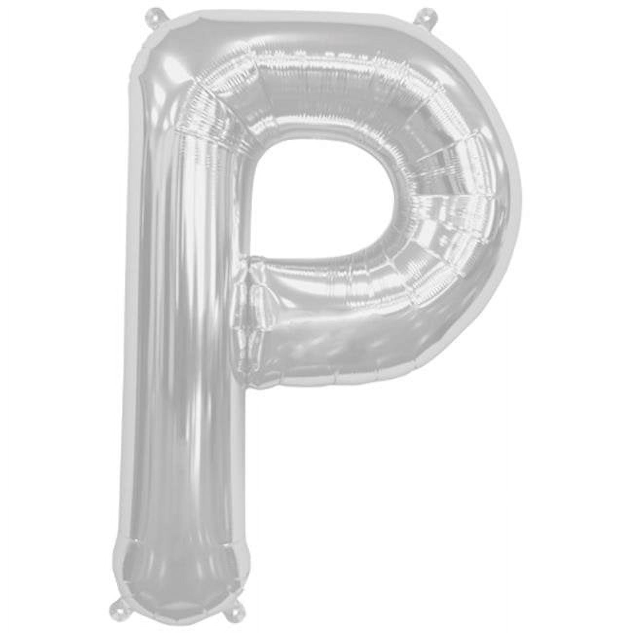 Letter P Balloon, 13.5", Silver - Walmart.com