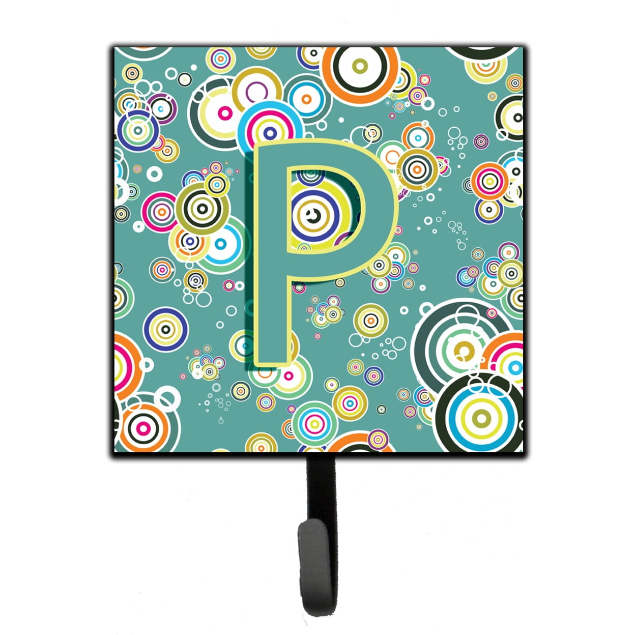 Letter P Circle Circle Teal Initial Alphabet Leash or Key Holder ...