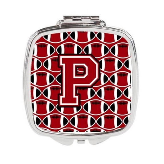 Letter P Football Red - Black & White Compact Mirror - Walmart.com