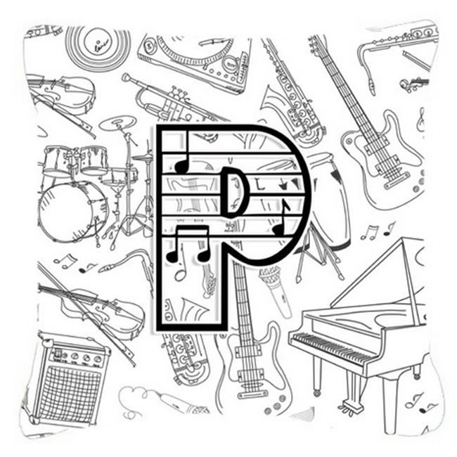 Letter P Musical Note Letters Canvas Fabric Decorative Pillow - Walmart.com