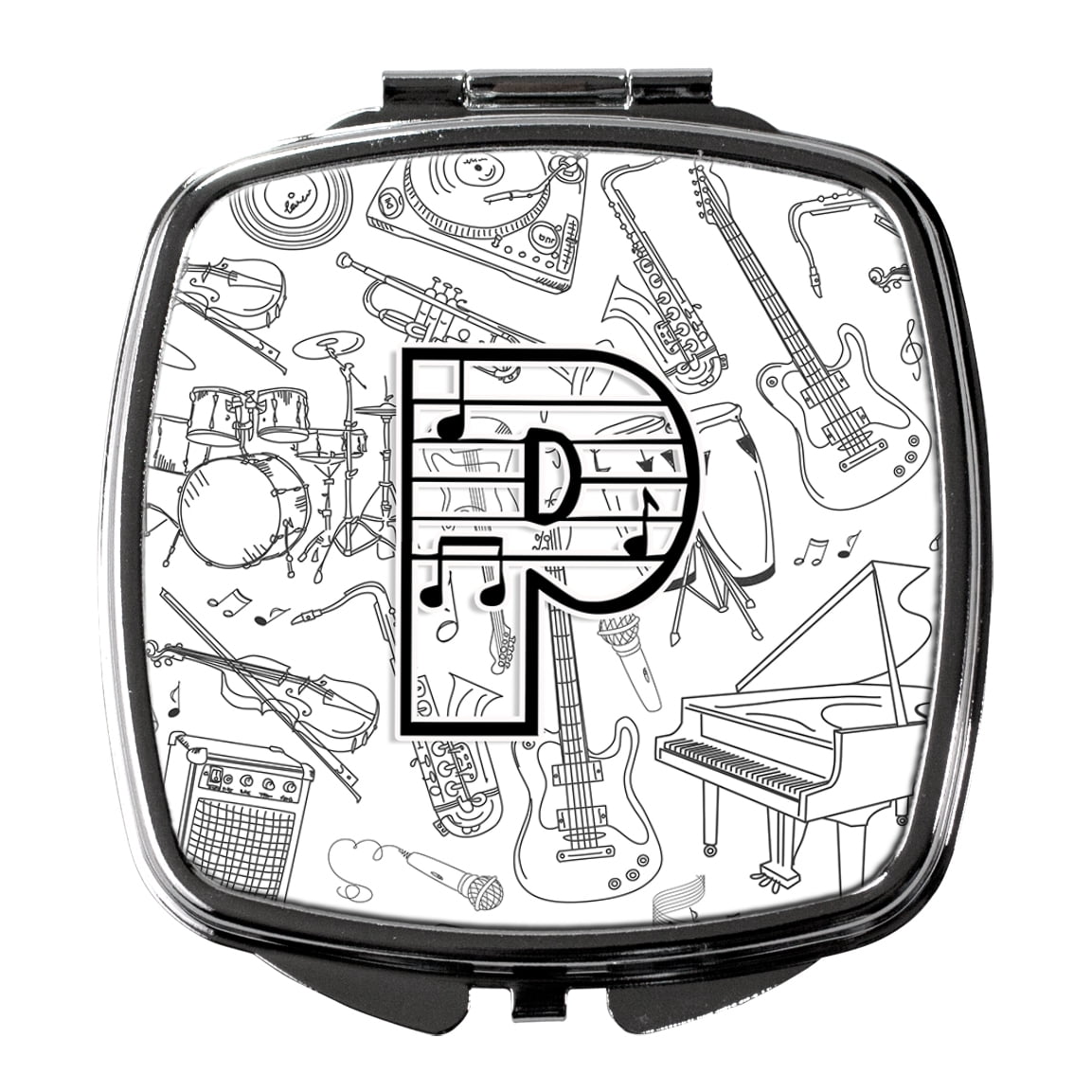 Letter P Musical Note Letters Compact Mirror - Walmart.com