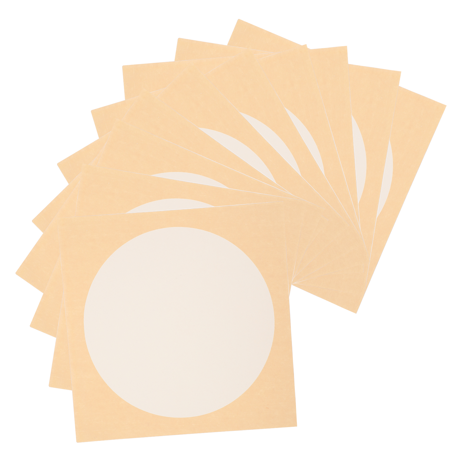 Blank Rice Papers Round Card Calligraphic Drawing Chinese Calligraphy ...