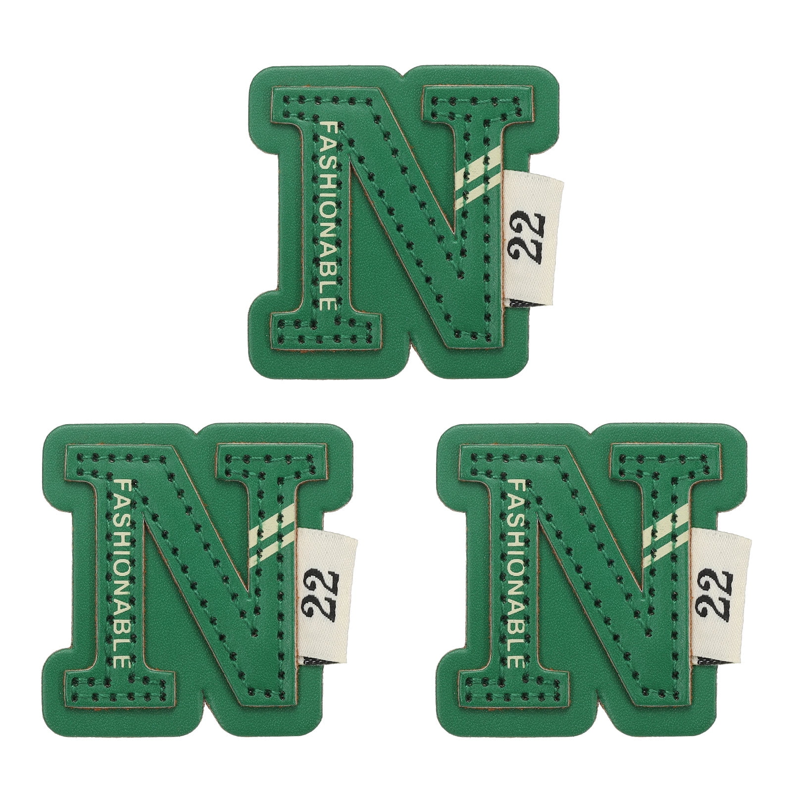 Letter Patch Iron on Alphabet N Patches Embroidered Sew on for Clothes ...