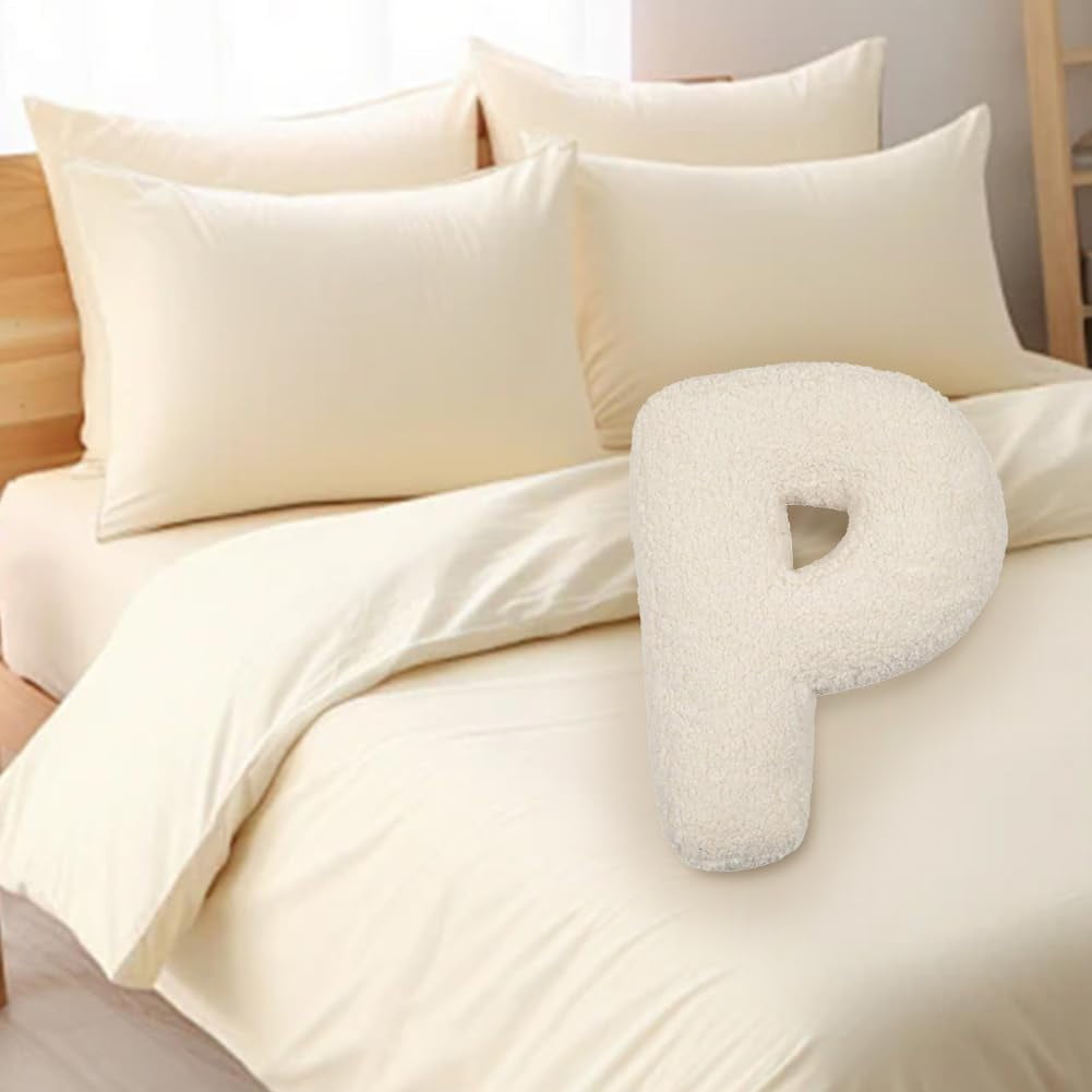 Letter Plush Pillow Soft Initial Throw Cushion Letter Hugging Throw ...