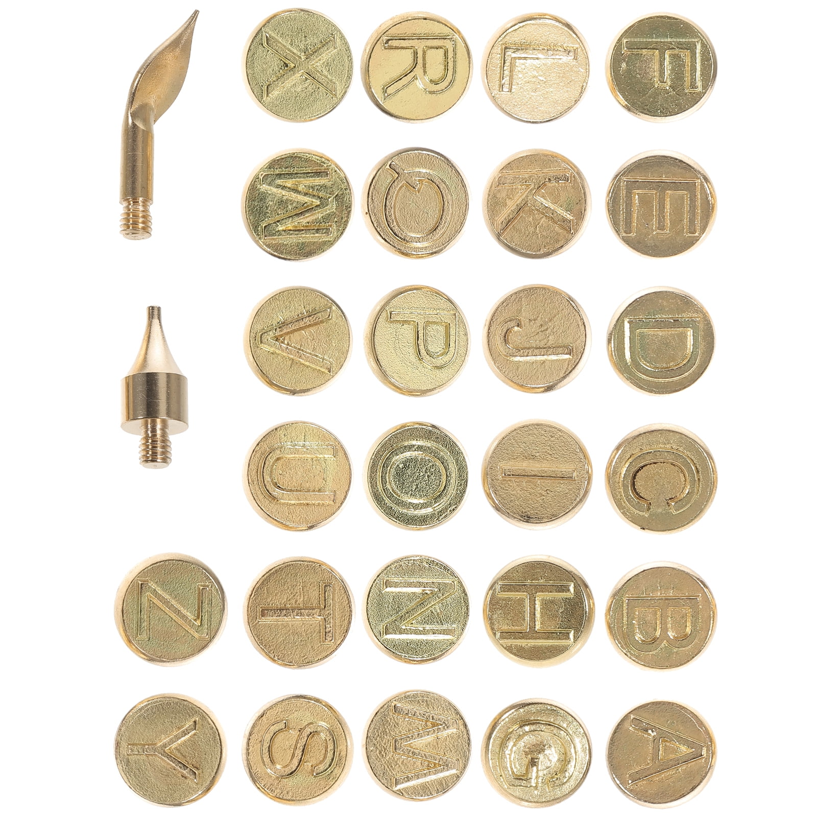 Letter Pyrography Embossing Burning Tip Alphabet Stamps Embossed DIY ...