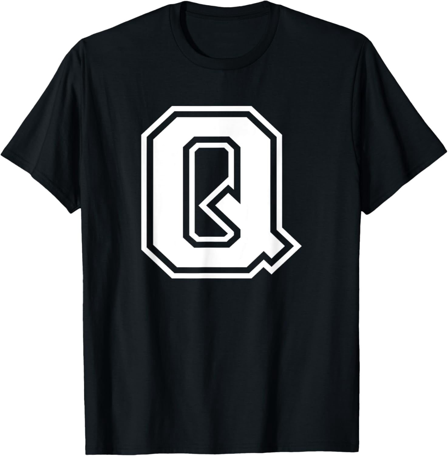 Letter Q Name Initial Varsity Alphabet Monogram T-Shirt - Walmart.com