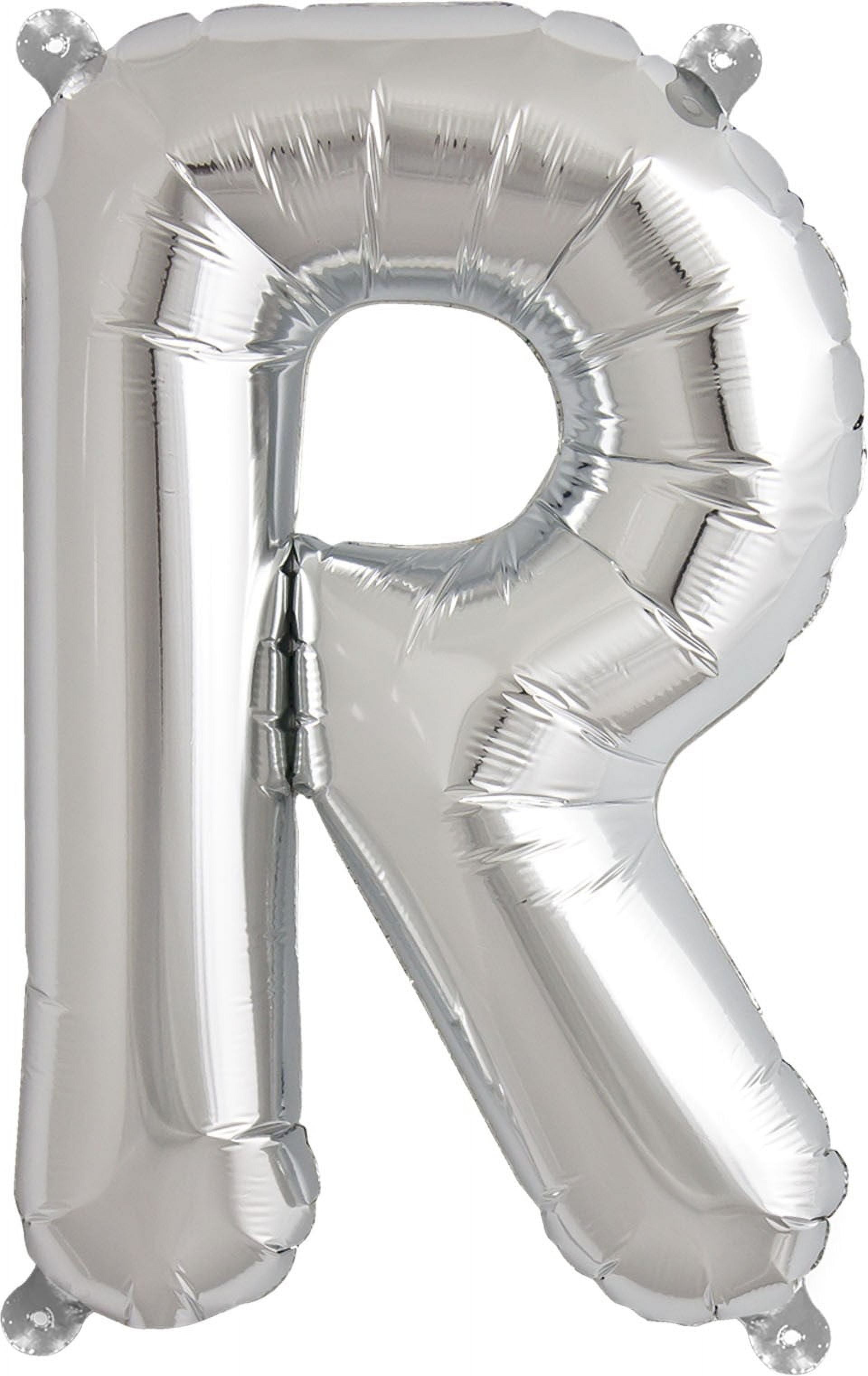 Letter R Balloon, 13.5", Silver - Walmart.com