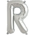 Letter R Balloon, 13.5", Silver - Walmart.com