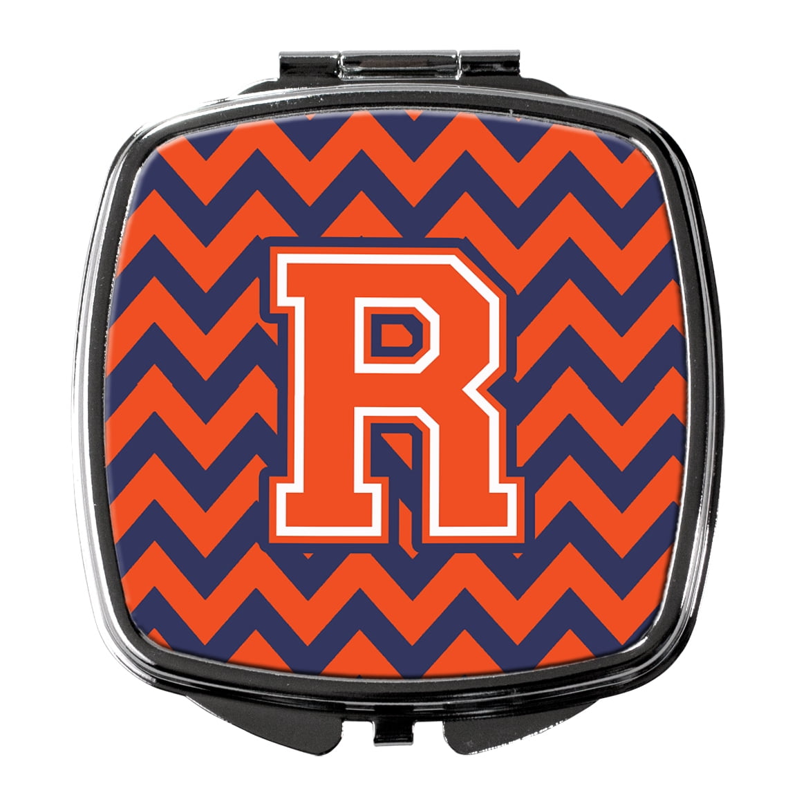 Letter R Chevron Orange and Blue Compact Mirror CJ1042-RSCM - Walmart.com