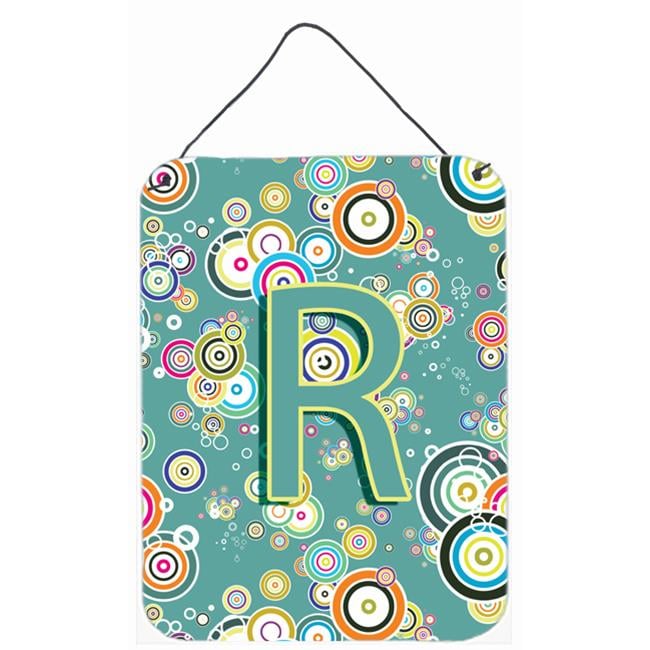 Letter R Circle Circle Teal Initial Alphabet Wall and Door Hanging ...