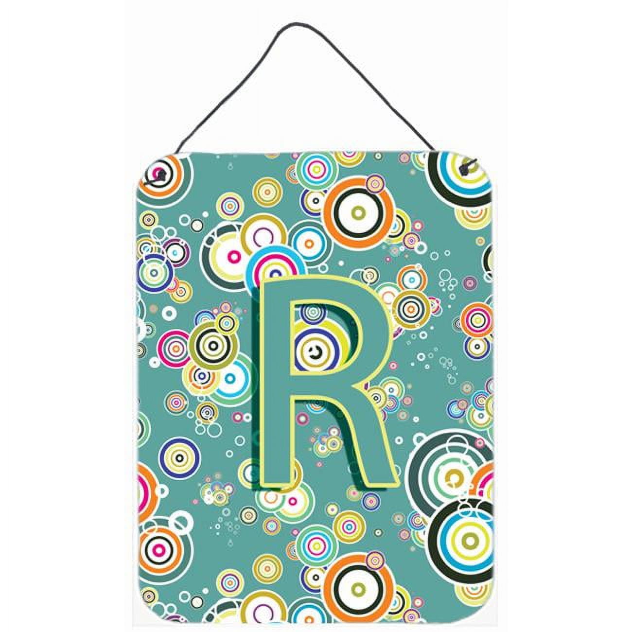 Letter R Circle Circle Teal Initial Alphabet Wall and Door Hanging ...