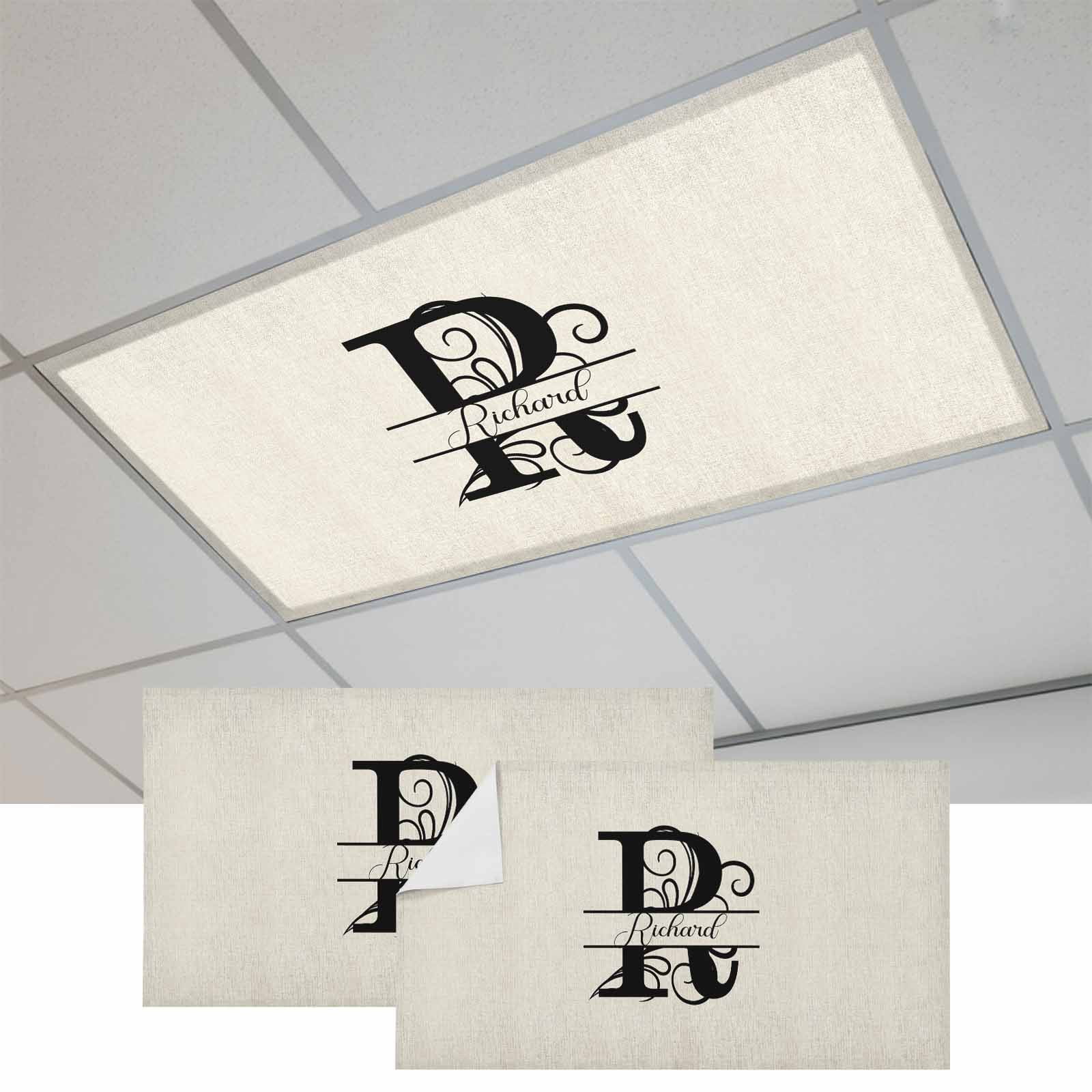 Letter R Fluorescent Light Covers, Monogram Words Magnetic Light Covers ...
