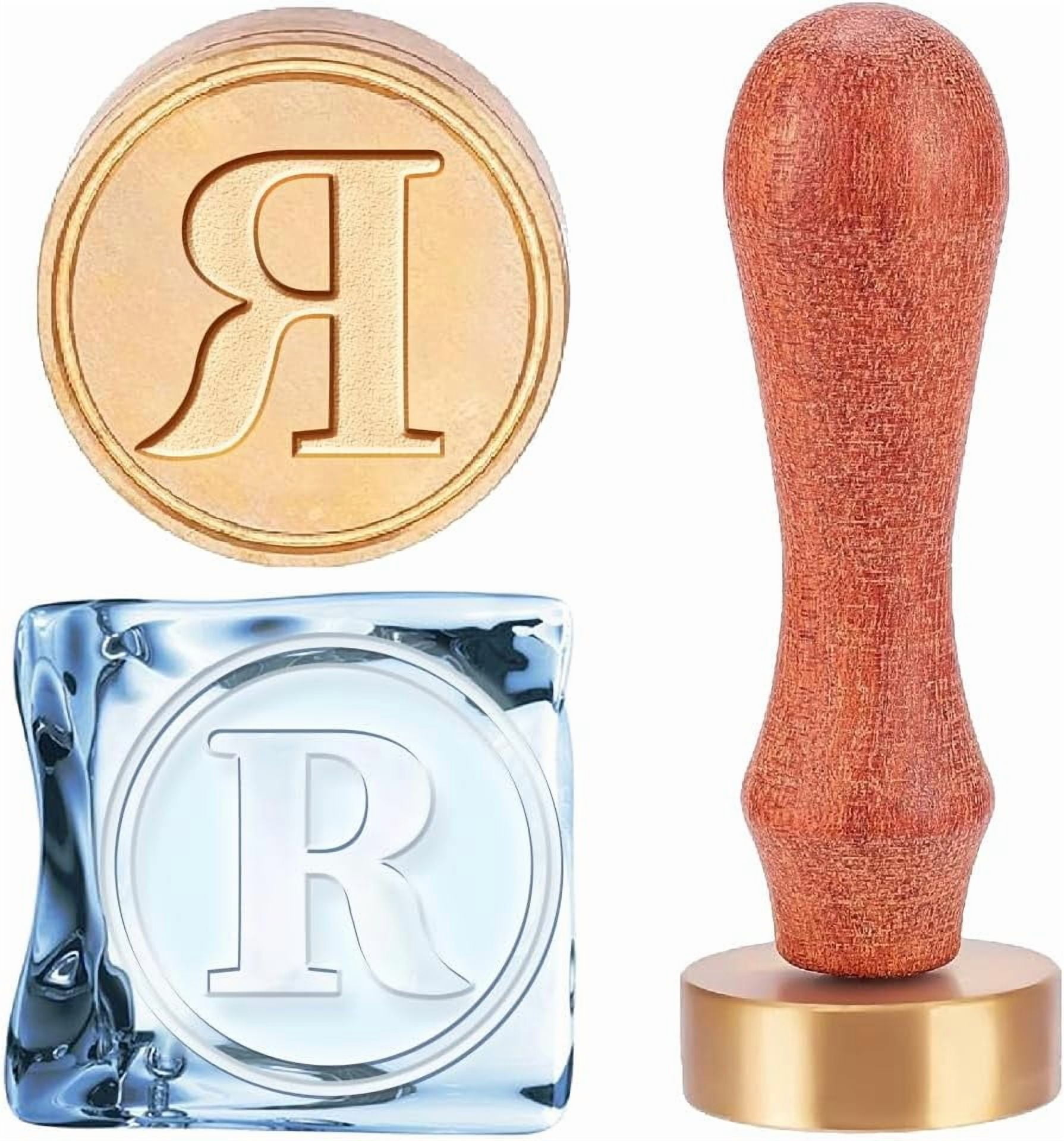 Letter R Ice Stamp Ice Cubes Press Stamp Ice Bar Drinks Stamp with ...