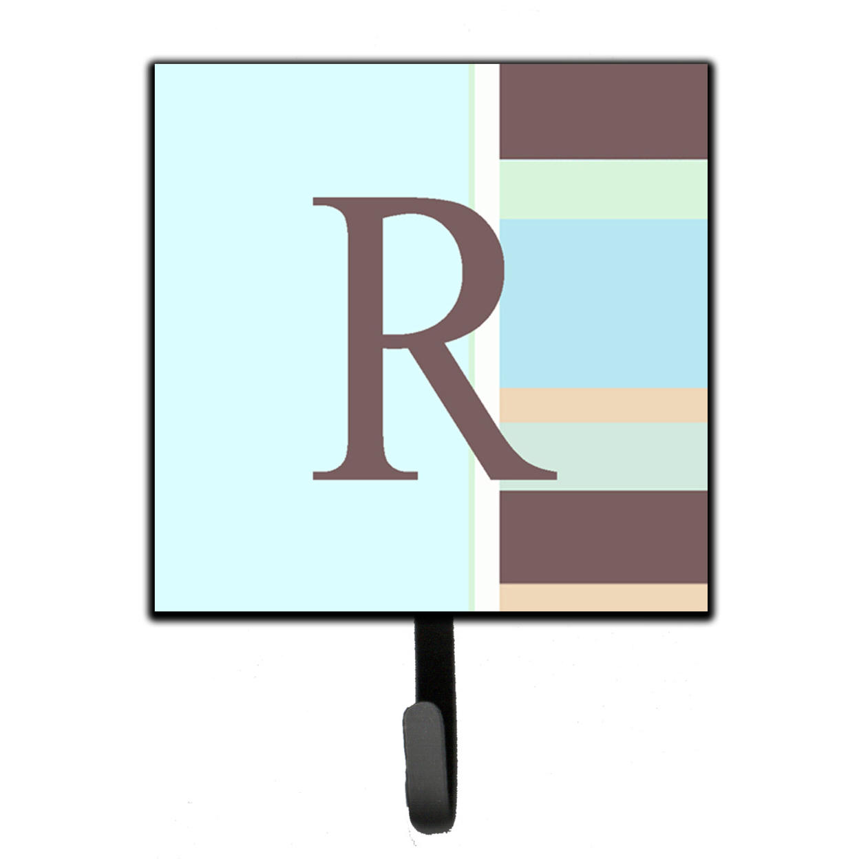 Letter R Initial Monogram - Blue Stripes Leash or Key Holder - Walmart.com