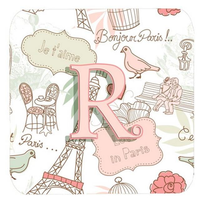 Letter R Love In Paris Pink Foam Coasters- Set Of 4 - Walmart.com