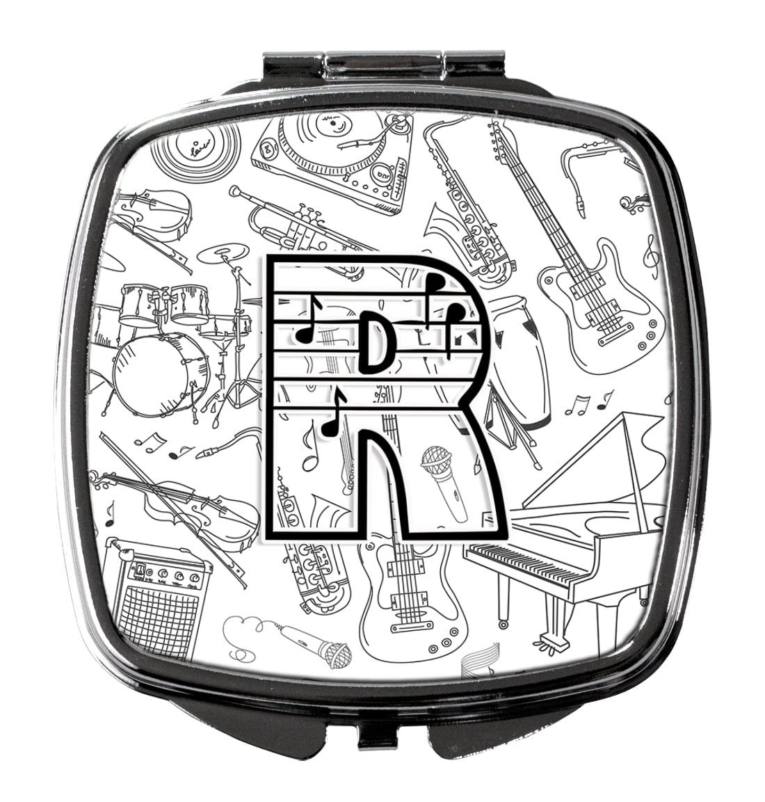 Letter R Musical Note Letters Compact Mirror - Walmart.com