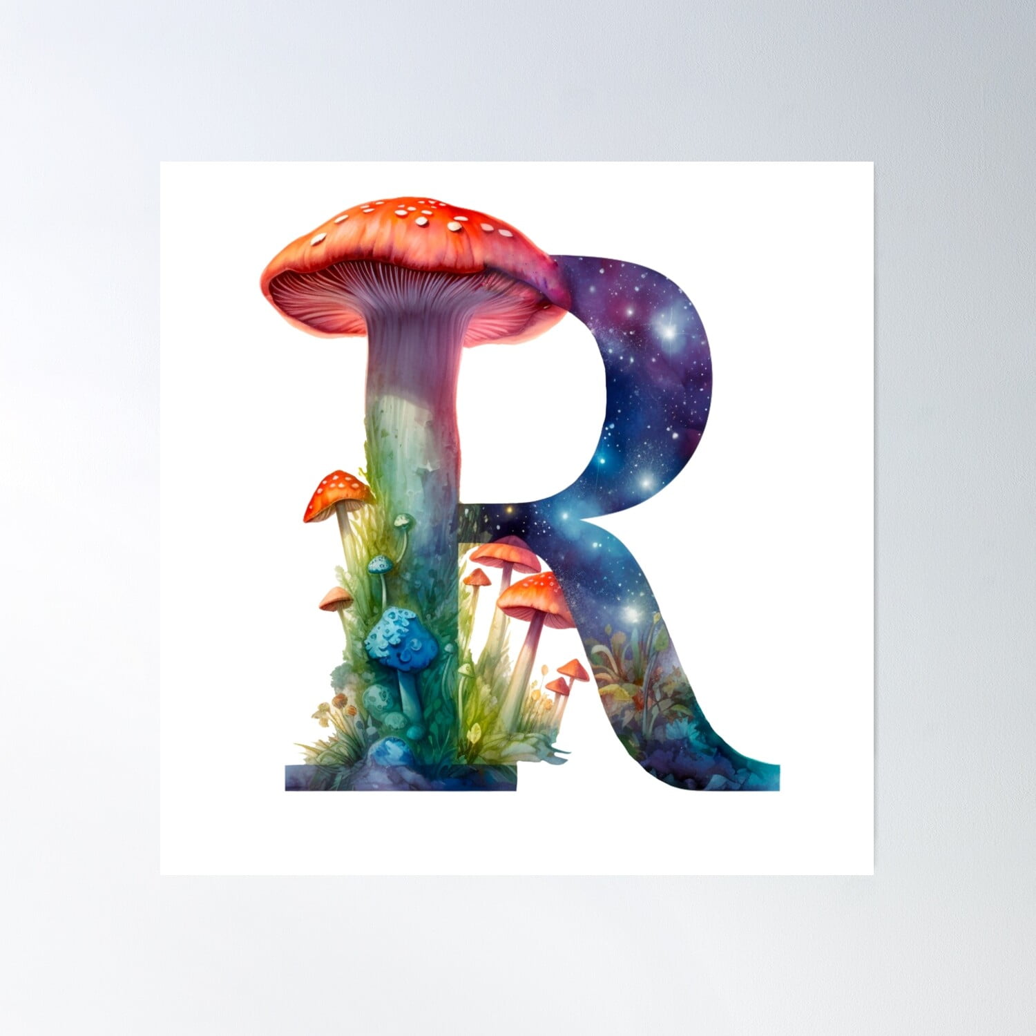 Letter R Orange Mushrooms Alphabet Personal Name Goblin Fairytale Aesthetic Goblincore Fairycore ...