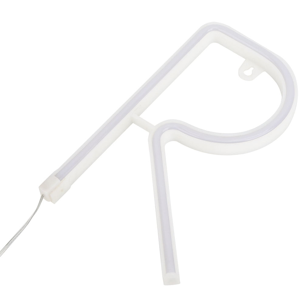 Letter R Shaped LED Neon Light Alphabet Light Wall Sign Decor for Home ...