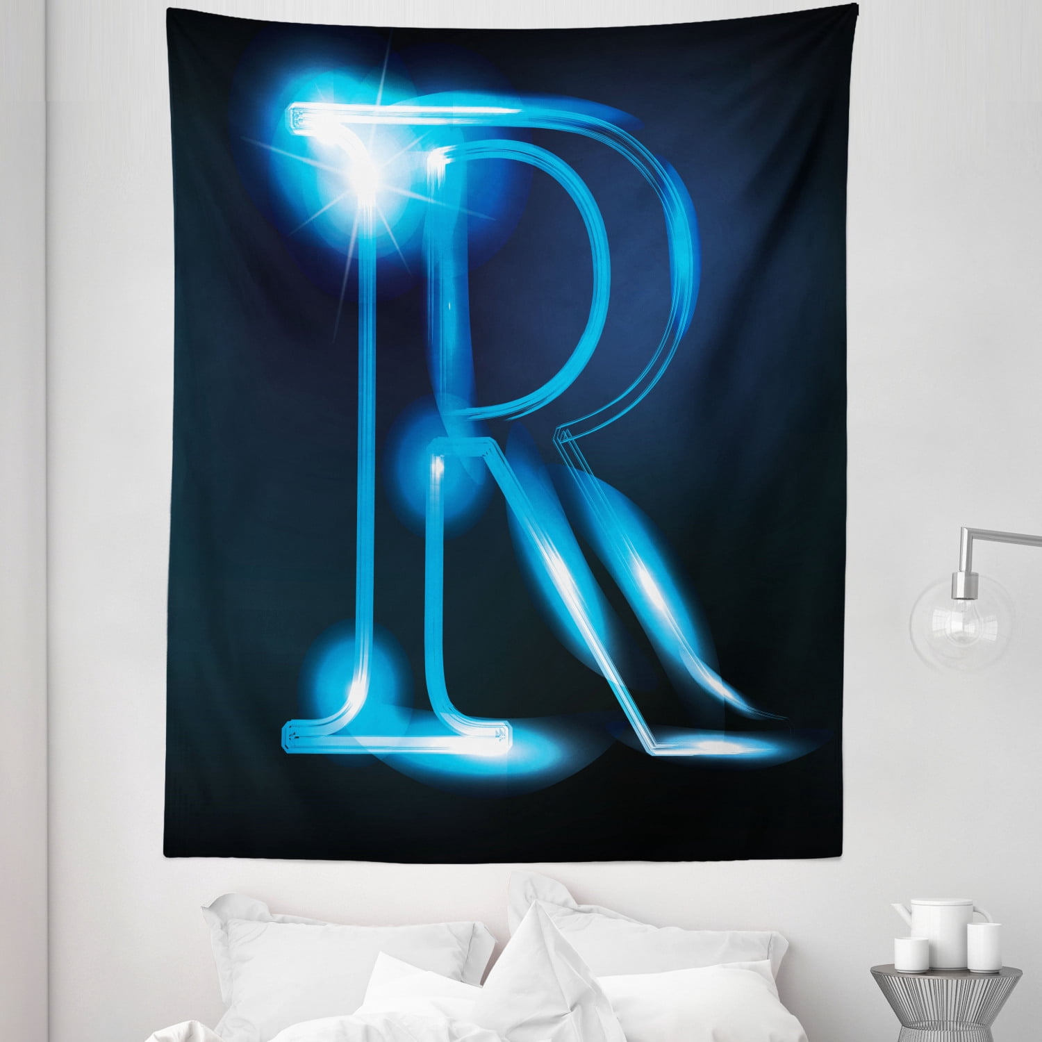 Letter R Tapestry, Writing Language with Futuristic Design Elements ...