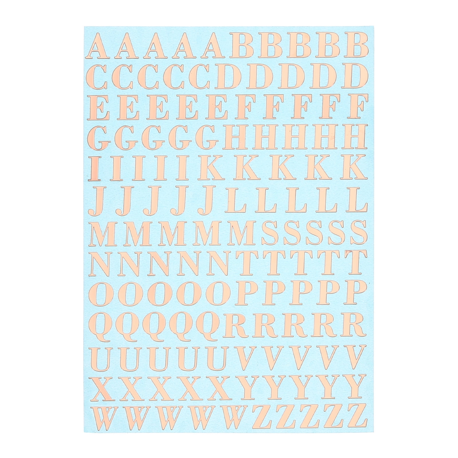 Letter Resin Stickers 3D Small A to Z Rose Gold Alphabet Sticker ...