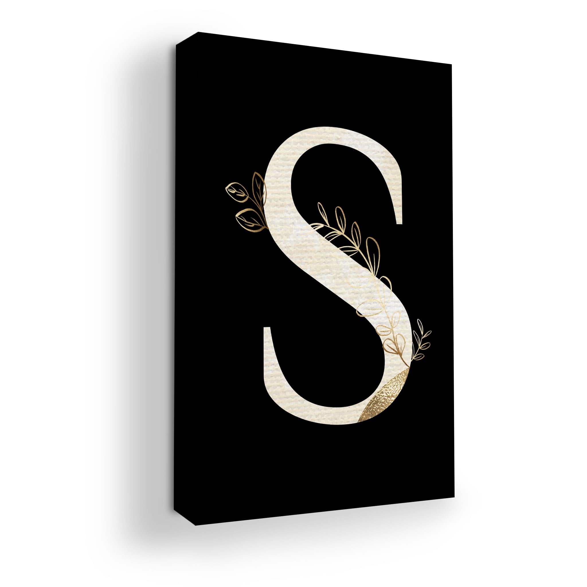 Letter S Canvas Wall Art by Mavis Print- 16x20 inches Alphabet Wall ...