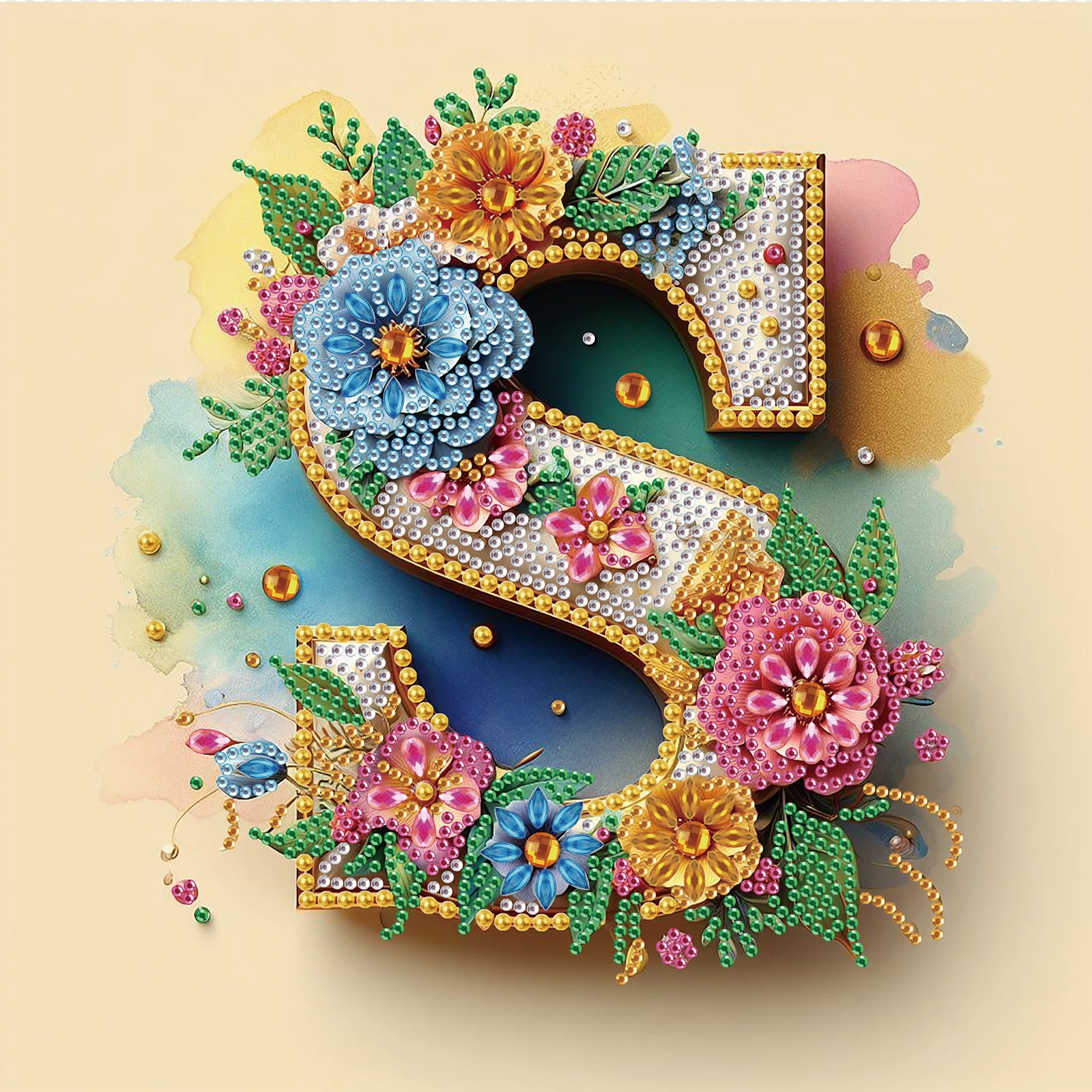 Letter S Diamond Art Painting Kit - Walmart.com