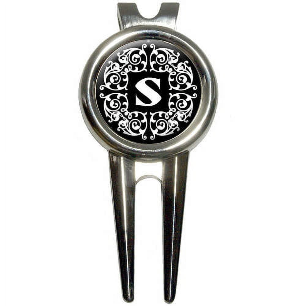 Letter S Initial Black And White Scrolls - Walmart.com