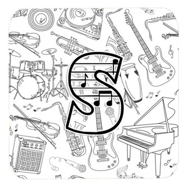 Letter S Musical Note Letters Foam Coasters- Set Of 4 - Walmart.com