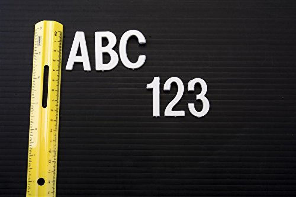 Letter Set 1-1/2” High White Plastic Character Kit – Changeable Message ...