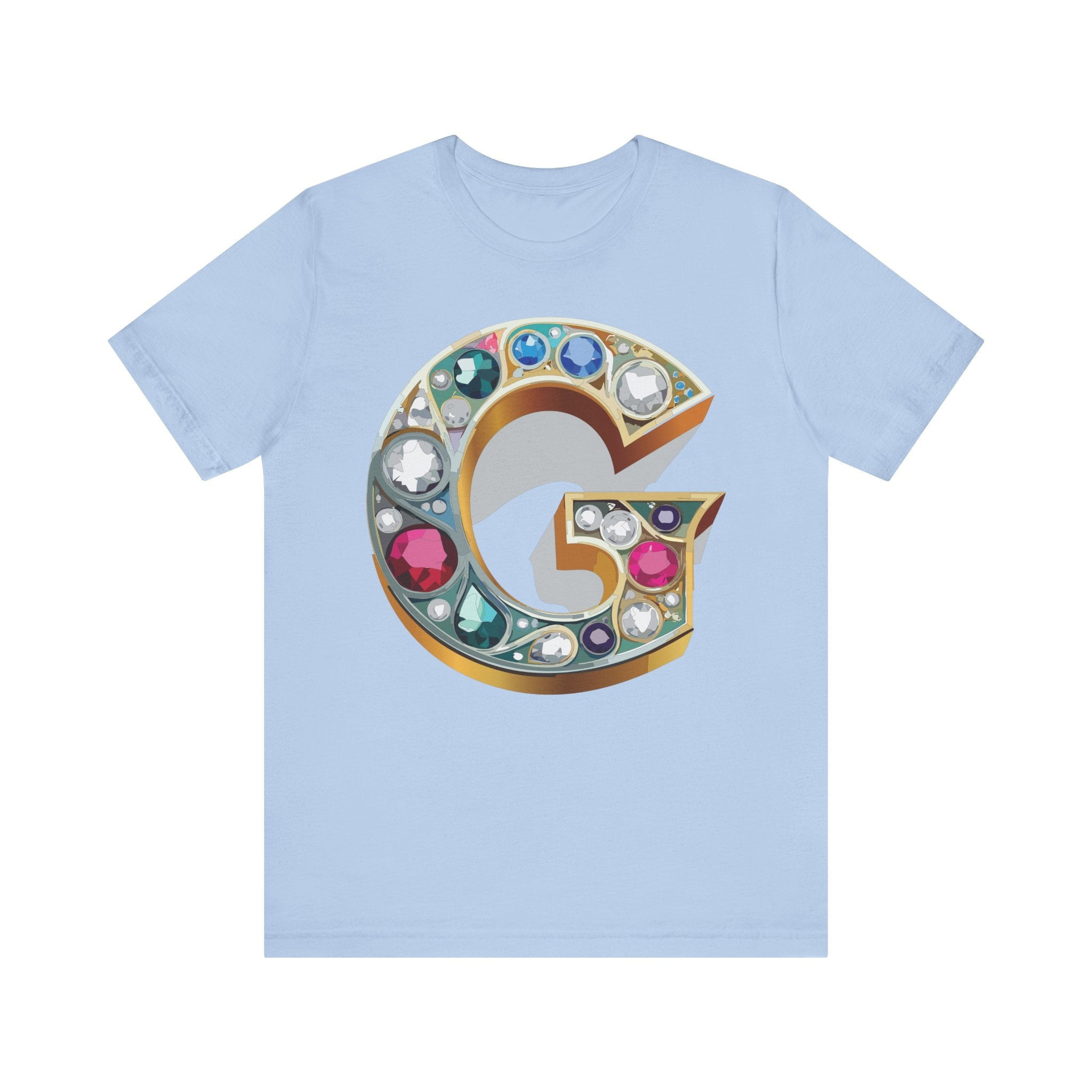 Letter Shirt, Shirt with Letters, Tee Shirt with Gold Letter, Shirt ...