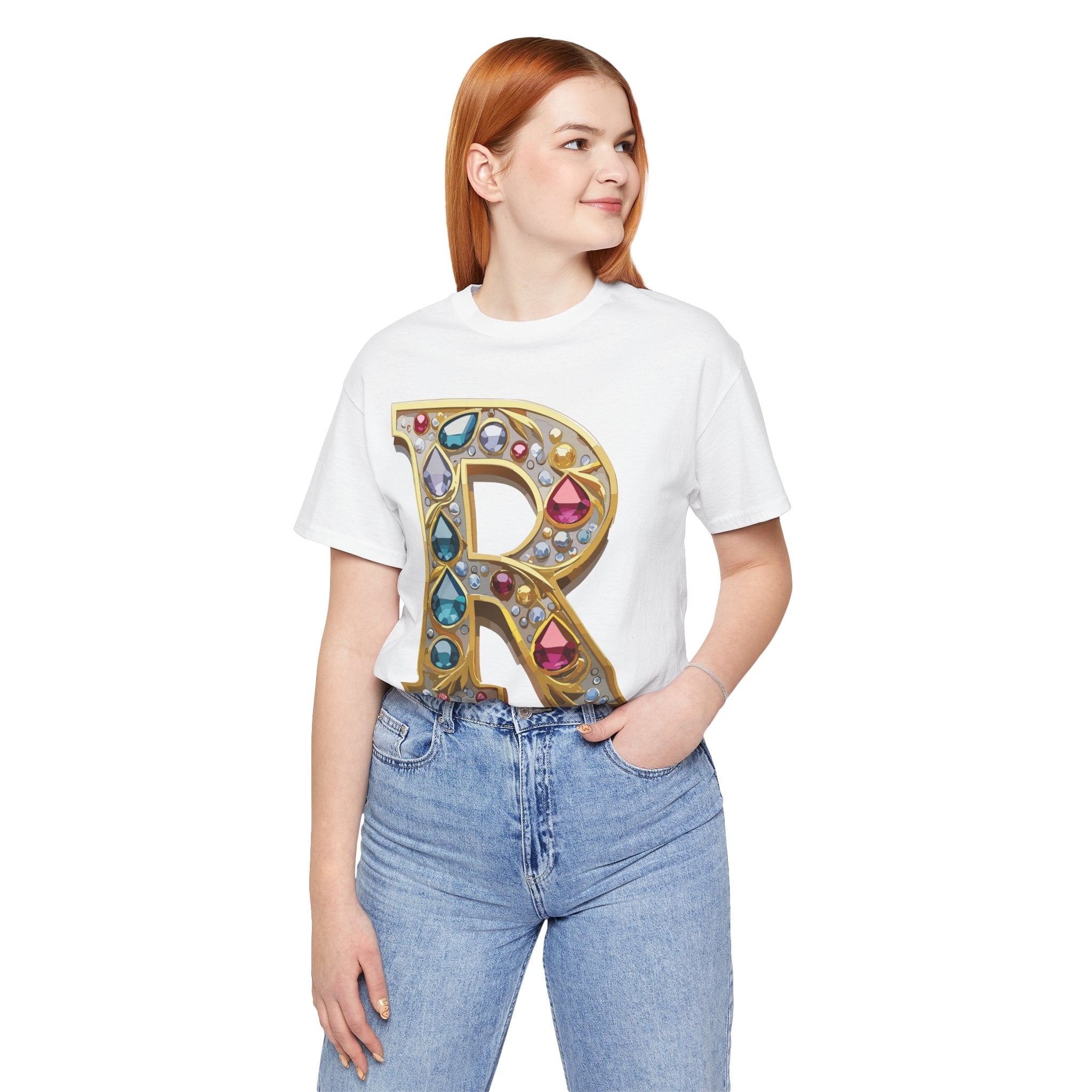 Letter Shirt, Shirt with Letters, Tee Shirt with Gold Letter, Shirt with Antique Letters ...
