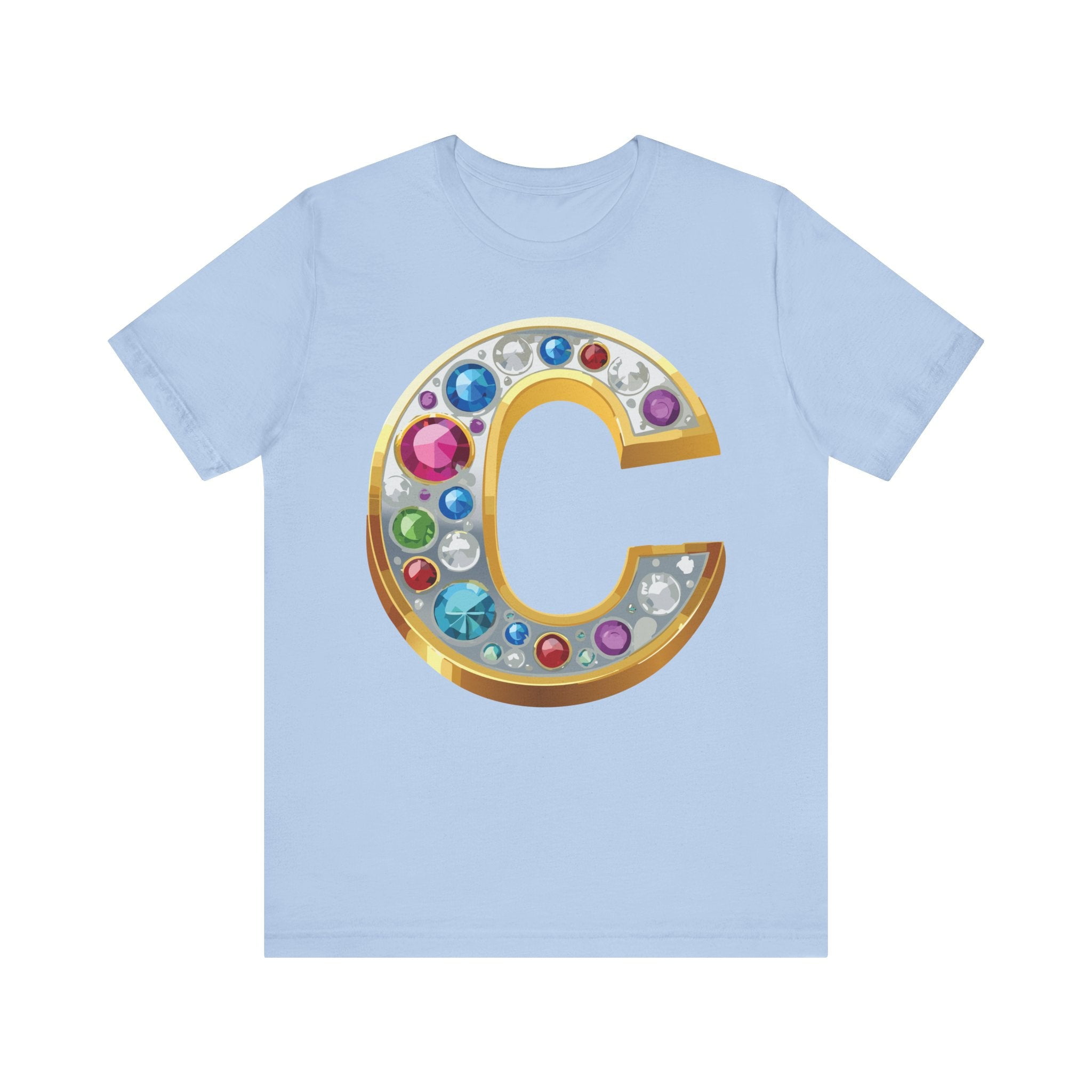 Letter Shirt, Shirt with Letters, Tee Shirt with Gold Letter, Shirt ...