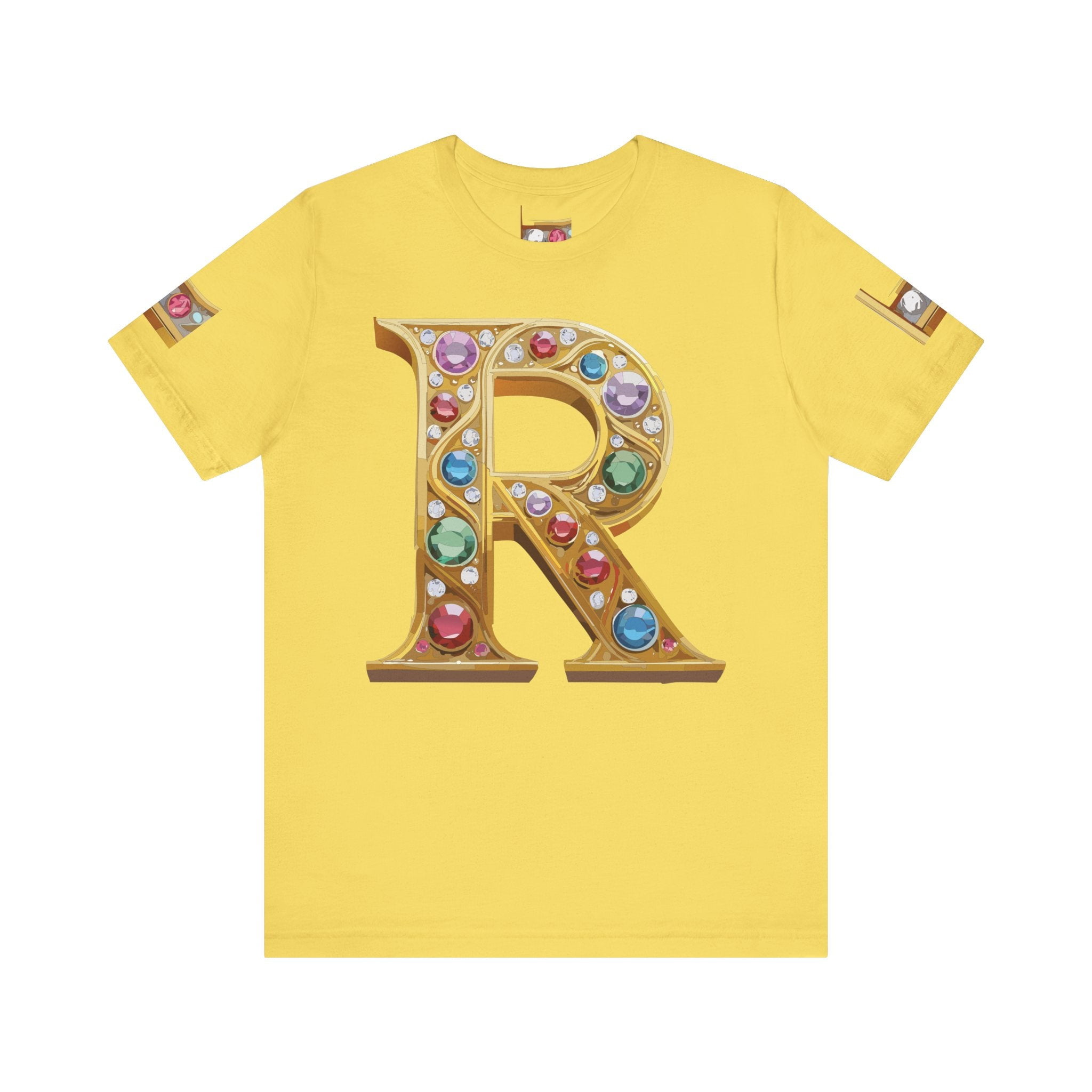 Letter Shirt, Shirt with Letters, Tee Shirt with Gold Letter, Shirt ...