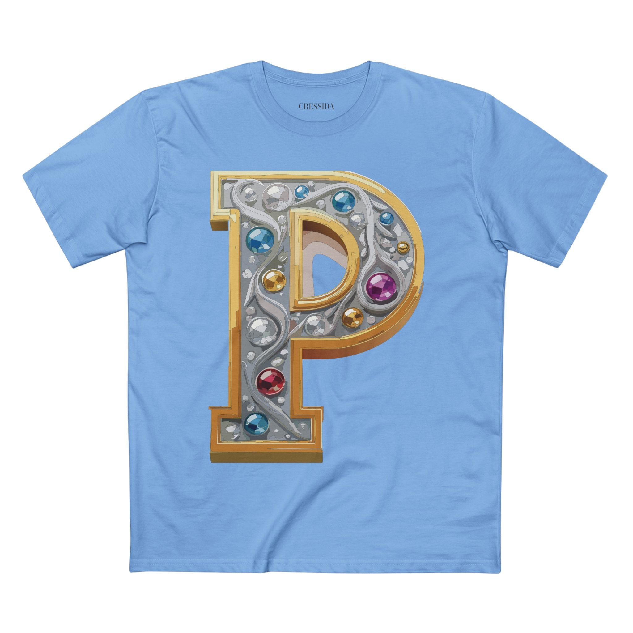 Letter Shirt, Shirt with Letters, Tee Shirt with Gold Letters - Walmart.com