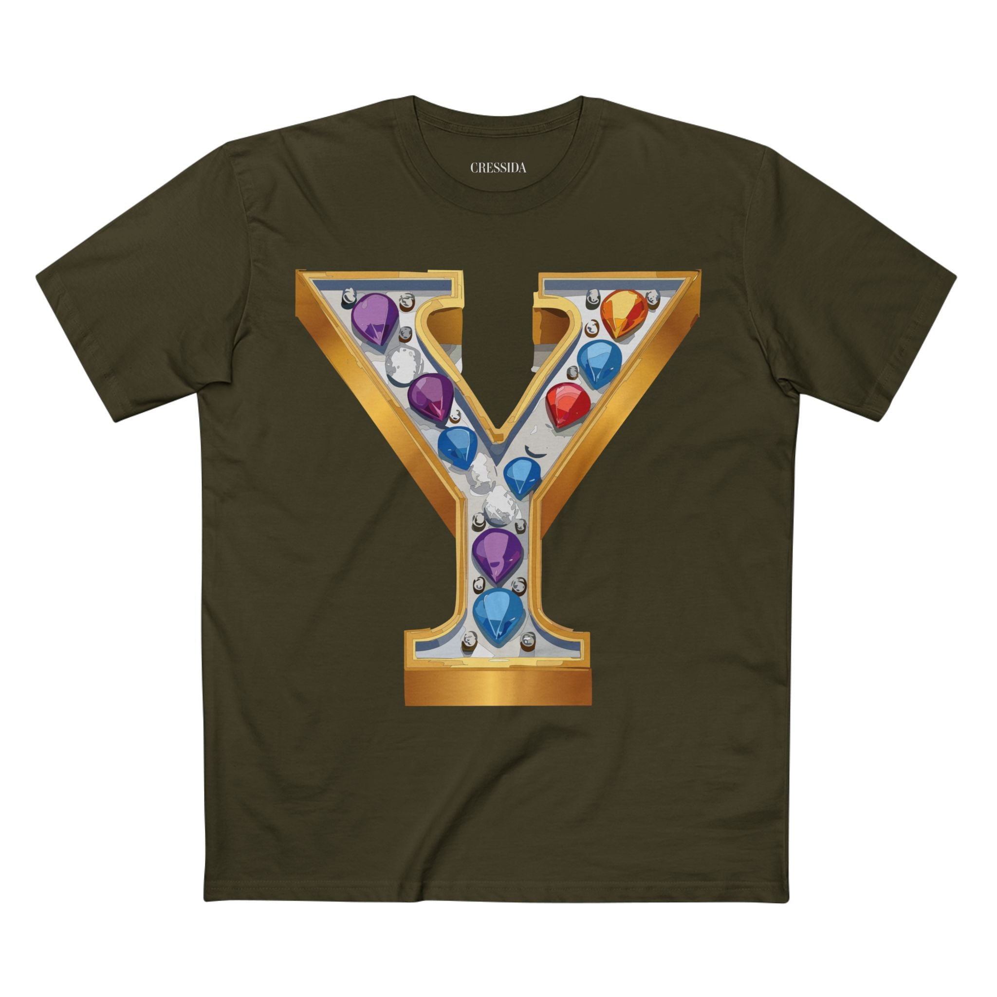 Letter Shirt, Shirt with Letters, Tee Shirt with Gold Letters - Walmart.com