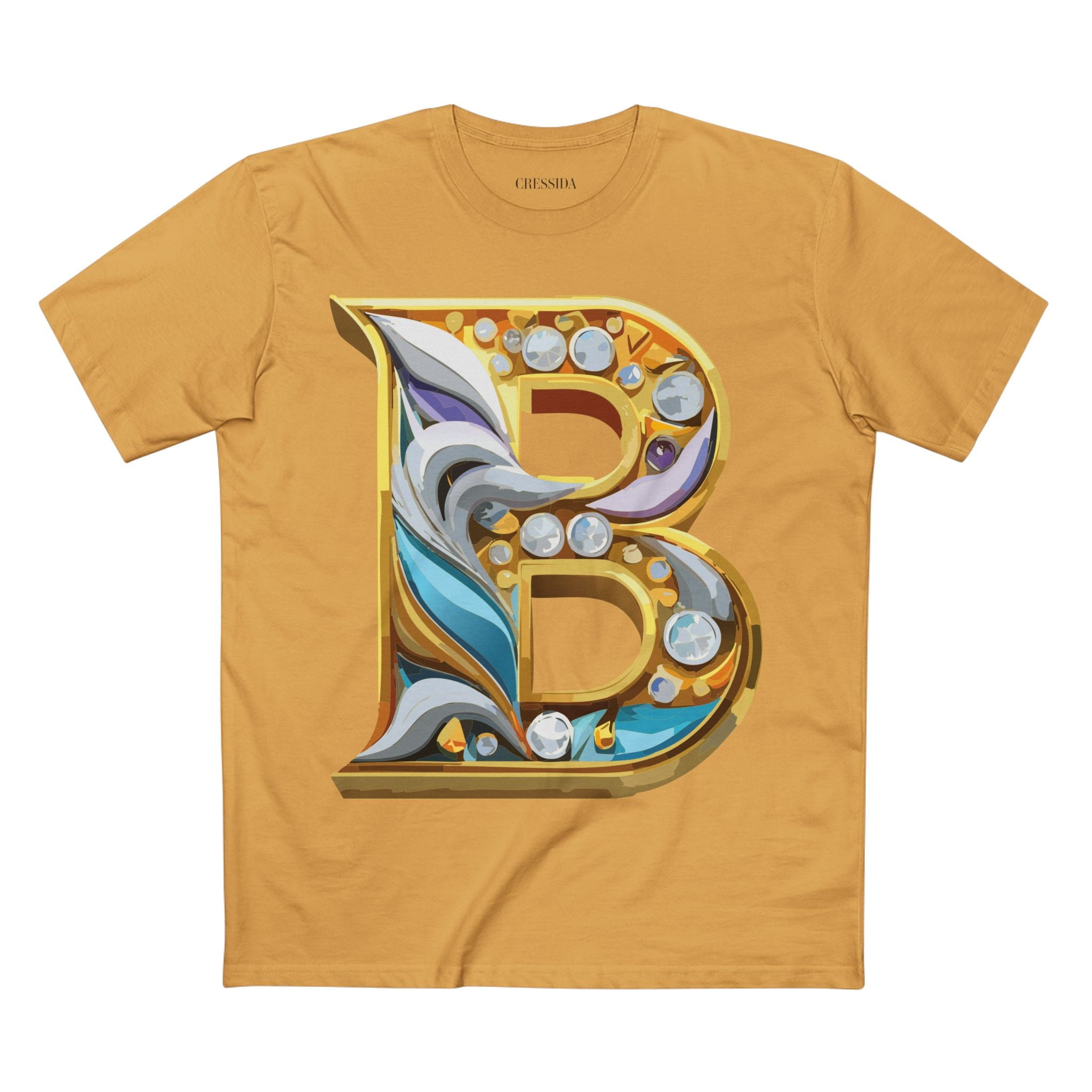 Letter Shirt, Shirt with Letters, Tee Shirt with Gold Letters - Walmart.com