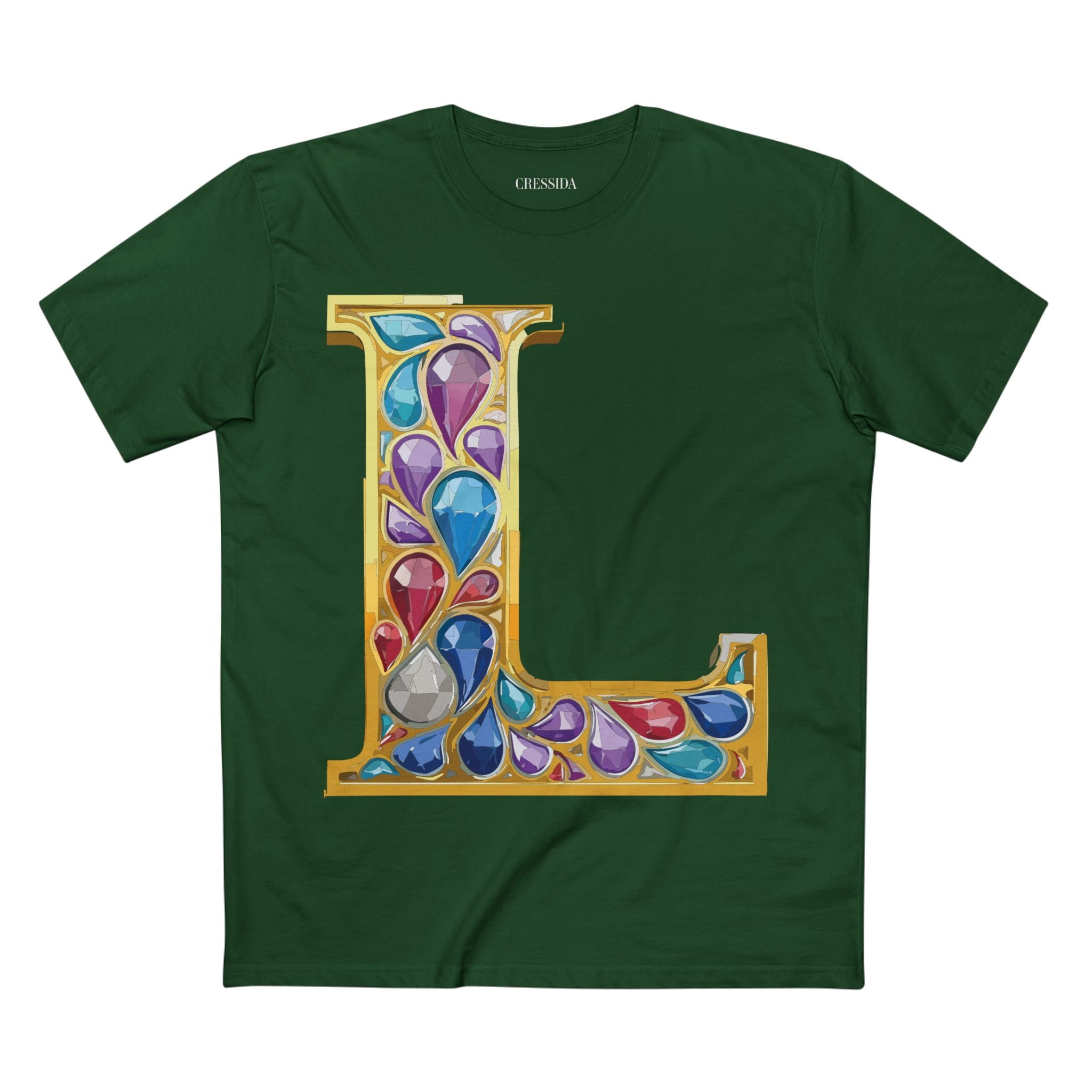 Letter Shirt, Shirt with Letters, Tee Shirt with Gold Letters - Walmart.com