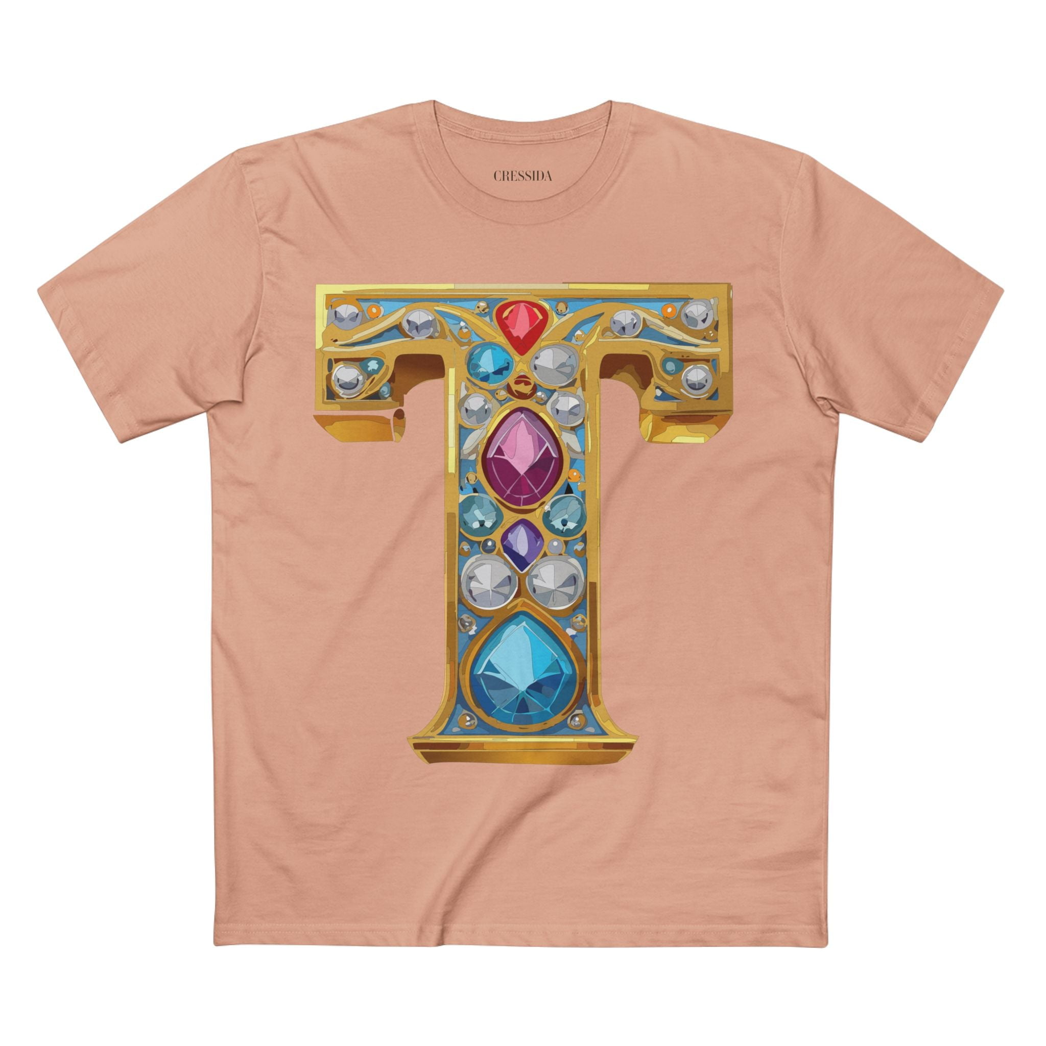 Letter Shirt, Shirt with Letters, Tee Shirt with Gold Letters - Walmart.com
