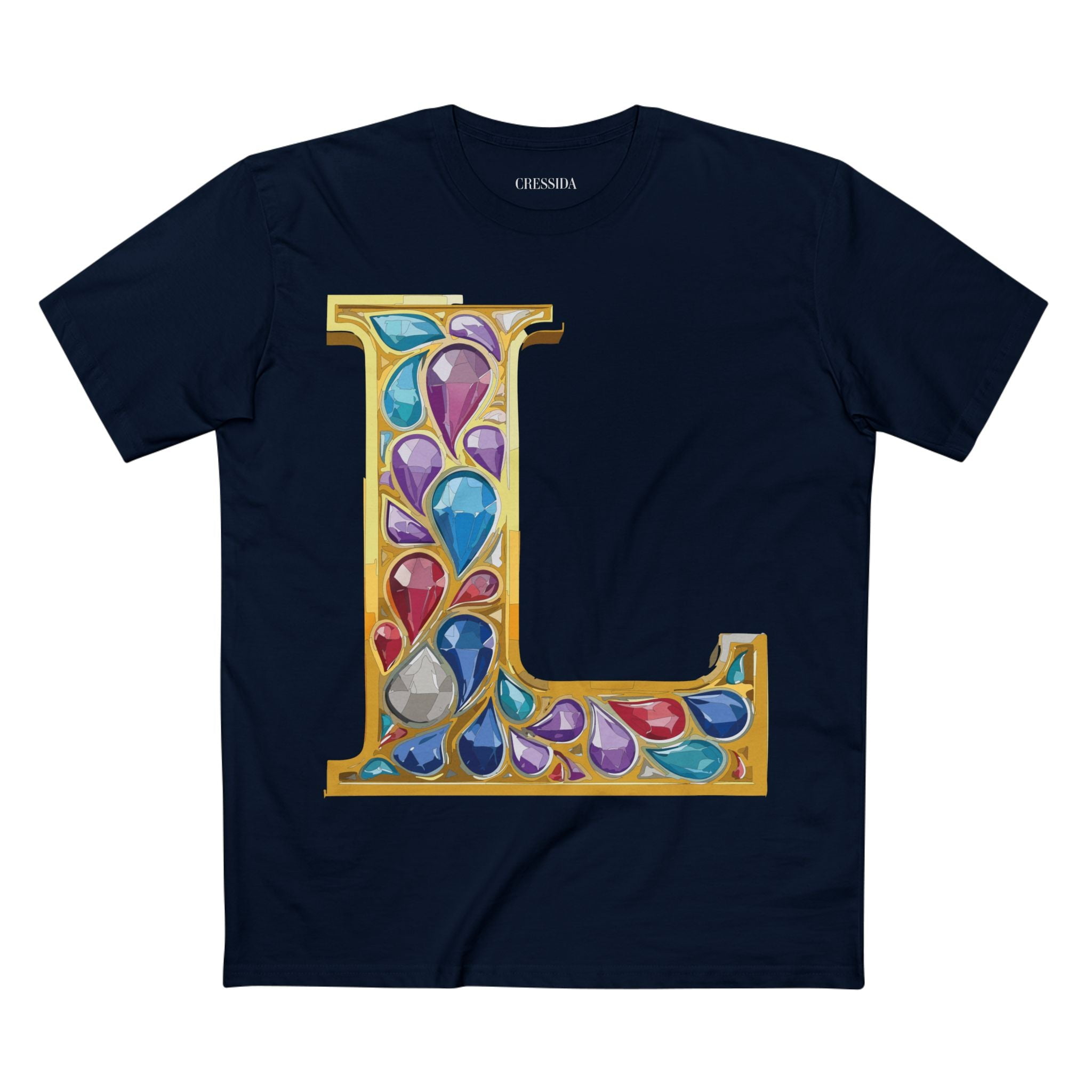 Letter Shirt, Shirt with Letters, Tee Shirt with Gold Letters - Walmart.com