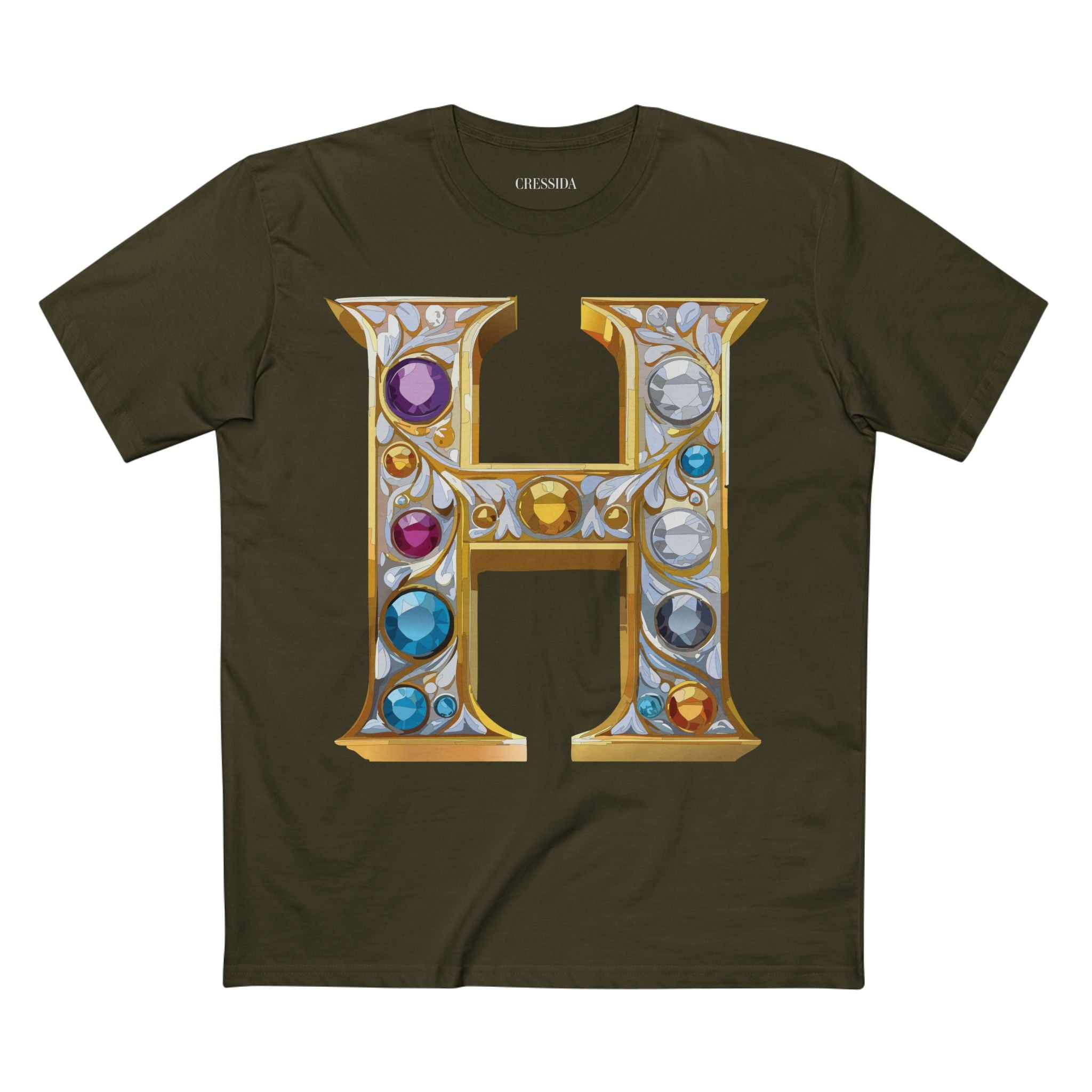 Letter Shirt, Shirt with Letters, Tee Shirt with Gold Letters - Walmart.com