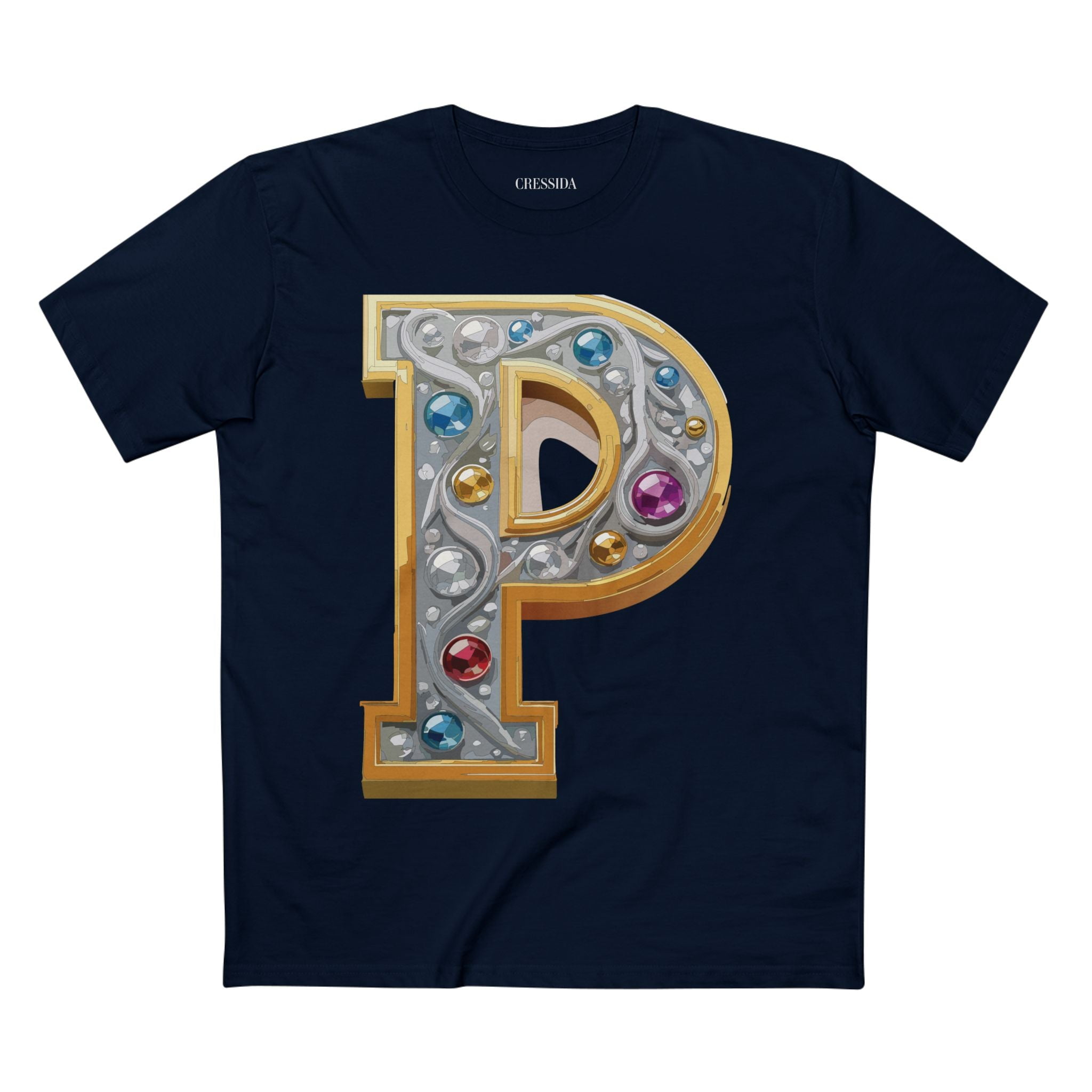 Letter Shirt, Shirt with Letters, Tee Shirt with Gold Letters - Walmart.com