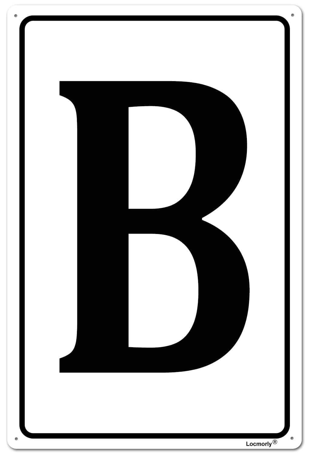 Letter Sign B, Parking Spot Letter Signs, Large Metal Sign with Letter ...