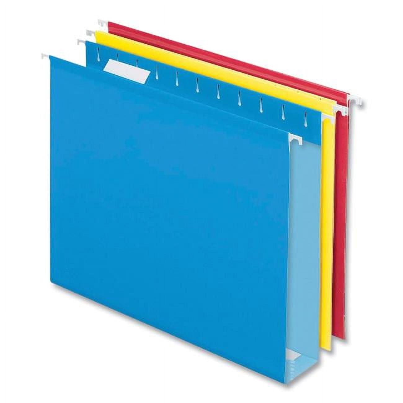 Letter Size 2 in. 1-5 Cut Tab Colored Reinforced Hanging Folders ...